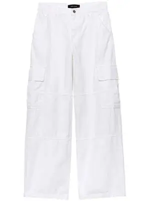 Purple Brand Button Detailed Bottoms For Women