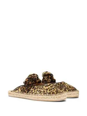 SCAROSSO Animal-print Espadrilles - Neutrals