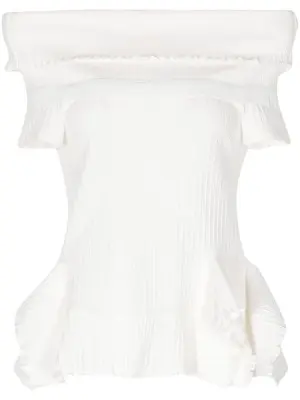 Goen.j Off-shoulder Top - White