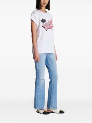 Balmain Flamingo Graphic T-shirt