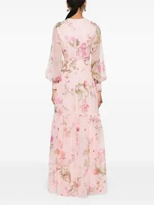Erdem Floral-print Silk Gown