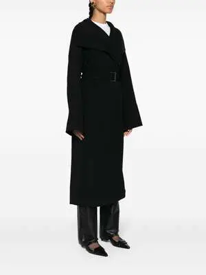 TOTEME Belted Twill Coat - Black