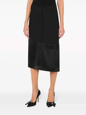 Moschino Panelled Tailored Midi Skirt