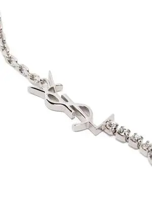 Saint Laurent Cassandre Charm Chain-link Bracelet