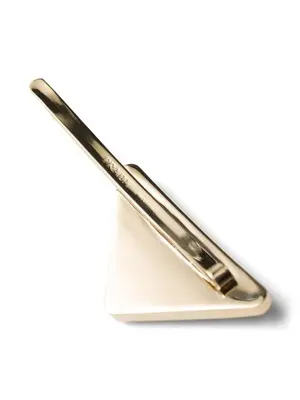 Prada Logo Hair Clips - Gold