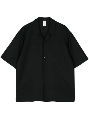 Attachment Short-sleeve Wool Shirt
