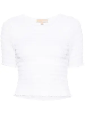 Michael Kors Smocked T-shirt - White