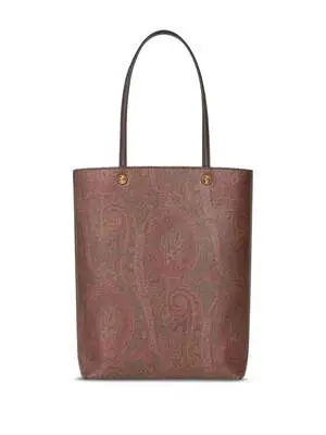 Etro Paisley-print Open Tote - Brown
