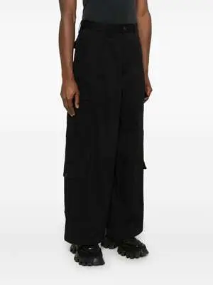 Emporio Armani Twill-weave Cargo Pants - Black