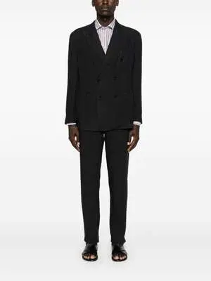 Boglioli Double-breasted Linen Suit