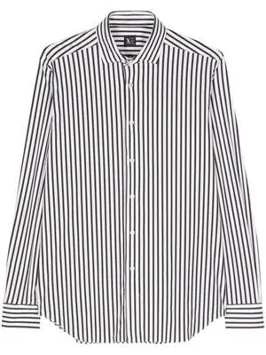XACUS Striped Longsleeved Shirt - White