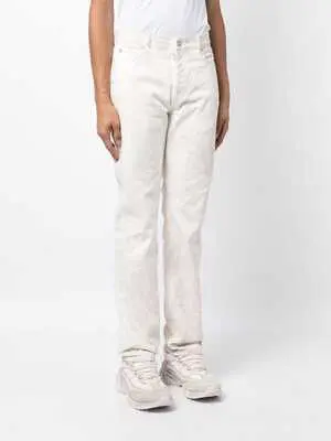MAISON MARGIELA Bleached-wash Slim-cut Jeans