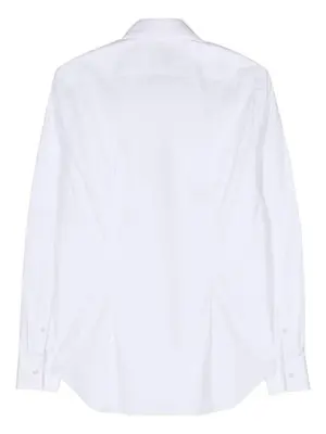XACUS Cutaway-collar Poplin Shirt - White