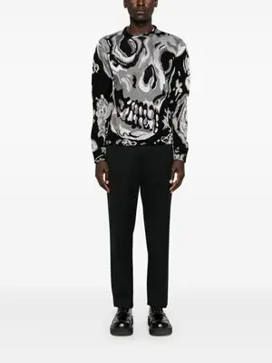 Alexander McQueen Abstract Pattern-jacquard Jumper