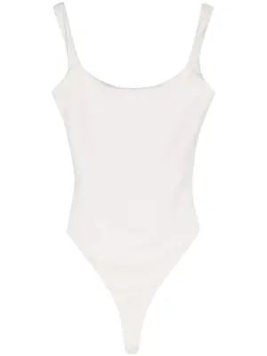 ENTIRE STUDIOS Square-neck Bodysuit - White