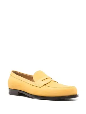 SCAROSSO Austin Leather Loafers - Yellow