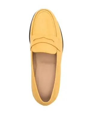 SCAROSSO Austin Leather Loafers - Yellow