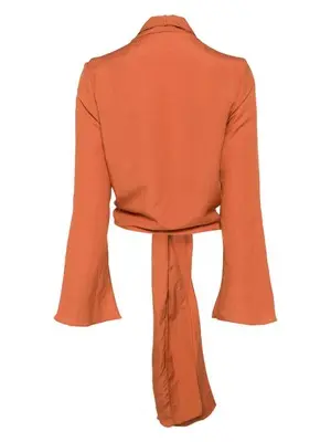 Voz Long-sleeved Wrap Blouse