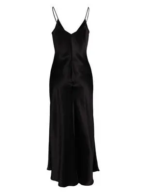 Voz V-neck Slip Dress - Black
