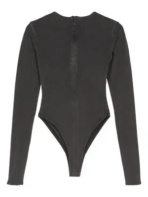 ENTIRE STUDIOS Round-neck Jersey Bodysuit - Black