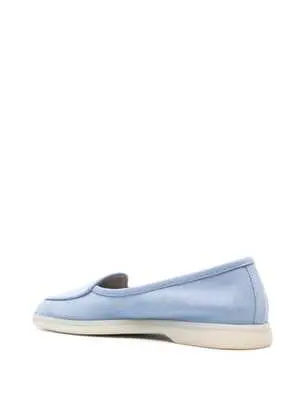 SCAROSSO Livia Suede Loafers - Blue