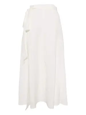 Voz High-waisted Wrap Skirt - Neutrals