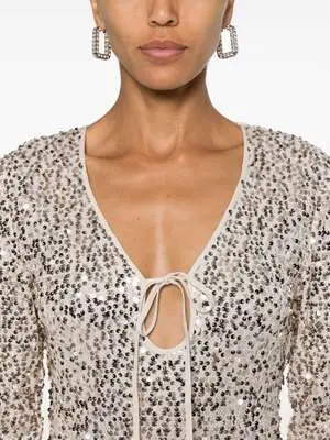 ROTATE BY BIRGER CHRISTENSEN Sequin-embellished Dress