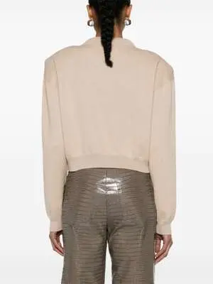 ROTATE BY BIRGER CHRISTENSEN Logo-lettering Cardigan - Neutrals