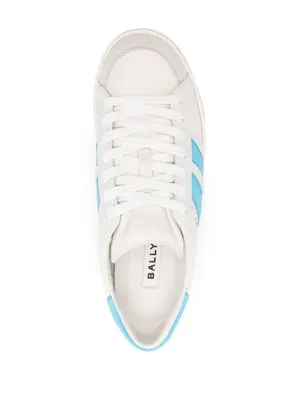 Bally Tyger Leather Sneakers - White