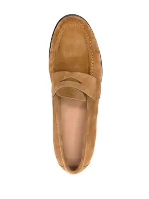 SCAROSSO Fred Suede Loafers - Neutrals