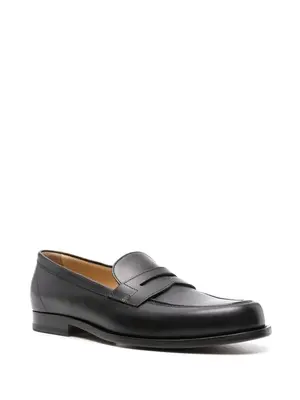 SCAROSSO Austin Leather Loafers - Black