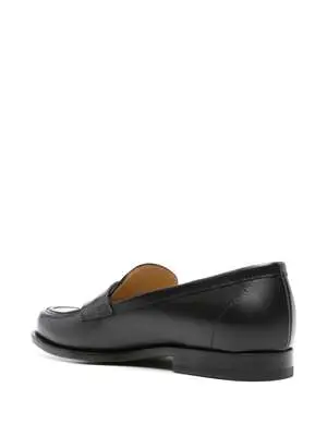 SCAROSSO Austin Leather Loafers - Black