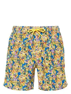 MC2 SAINT BARTH Lighting Micro Fantasy Swim Shorts - Yellow