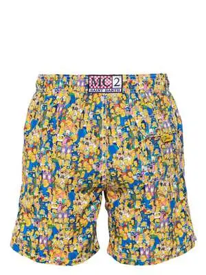 MC2 SAINT BARTH Lighting Micro Fantasy Swim Shorts - Yellow