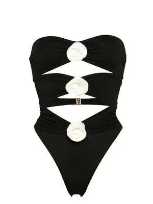 LA REVECHE Vesna Cut-out Swimsuit - Black