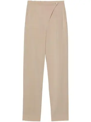 Emporio Armani Overlapping-panel Tapered Trousers