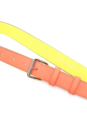 Comme Des Garçons Leather Belt - Orange