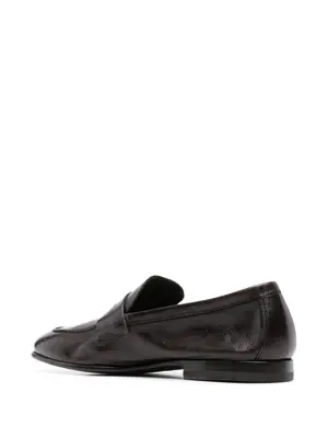SCAROSSO Gregory Leather Loafers - Brown