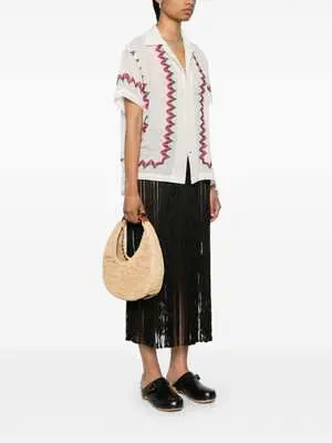 Staud Moon Raffia Tote Bag - Neutrals
