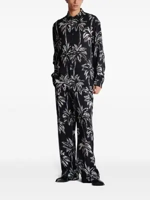 Balmain Palm Tree-print Trousers