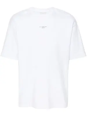 Drole De Monsieur Slogan-print Cotton T-shirt - White