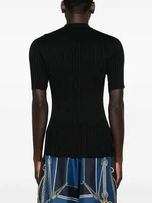 Dolce & Gabbana Ribbed-knit Polo Shirt