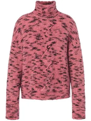 Moschino Roll-neck Cable-knit Jumper