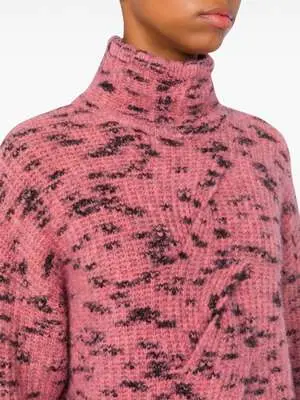Moschino Roll-neck Cable-knit Jumper