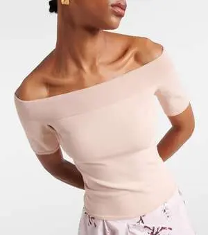 Alexander McQueen Off-shoulder Top