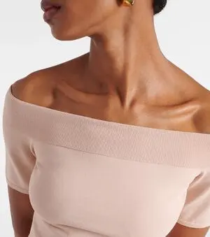 Alexander McQueen Off-shoulder Top