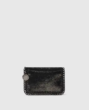 Stella McCartney Falabella Zipper Cardholder - Black