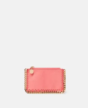 Stella McCartney Falabella Zipper Cardholder Bright Pink