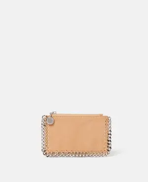 Stella McCartney Falabella Zipper Cardholder Fawn