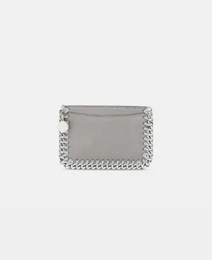 Stella McCartney Falabella Zipper Cardholder Light Grey